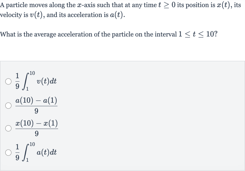 (Solved)-A particle moves along the x-axis such that at any time t